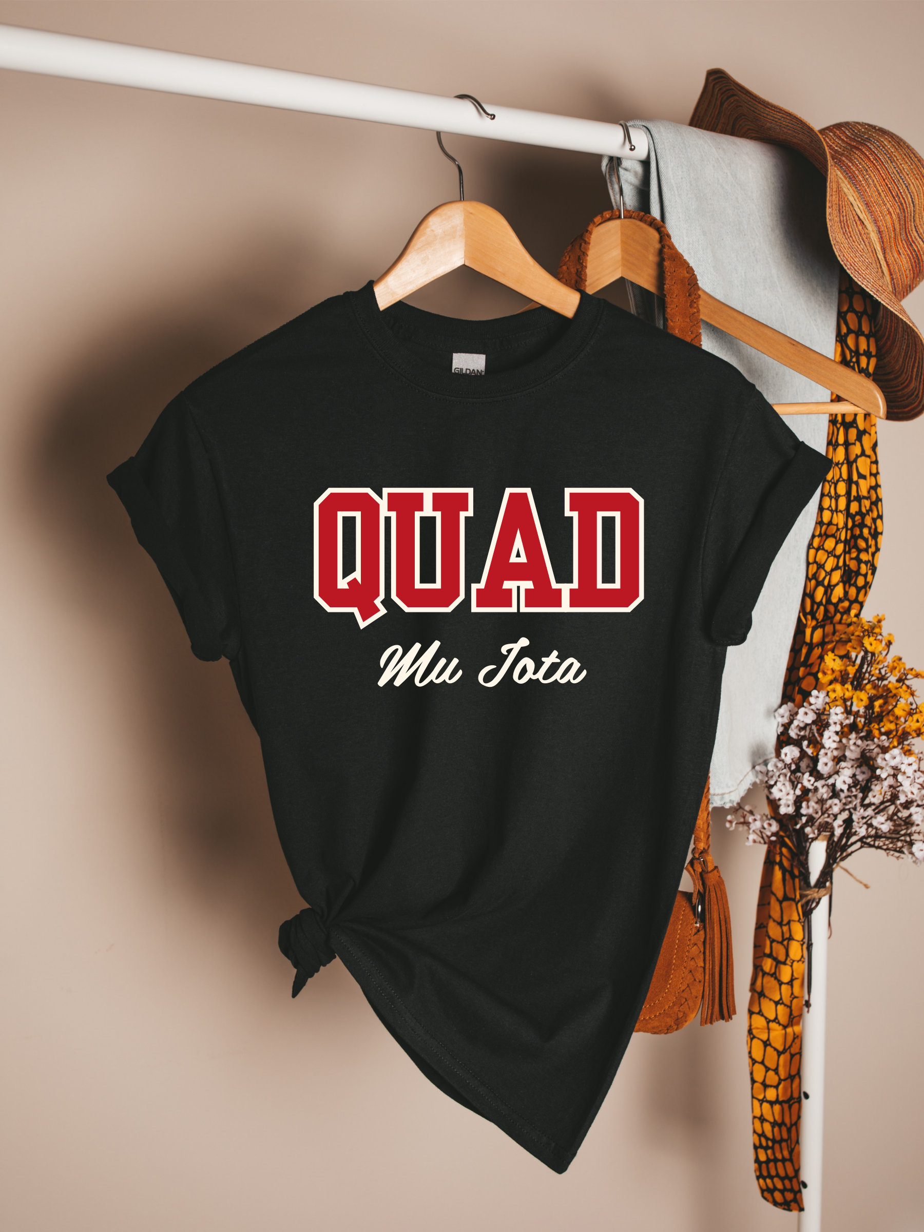 Greek Line Number Club Shirt ace, Deuce, Tre, Quad, Tail Crimson ...