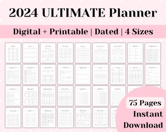 Life Planner 2024 Planner 2024 Digital Planner 2024 Planner Bundle ...