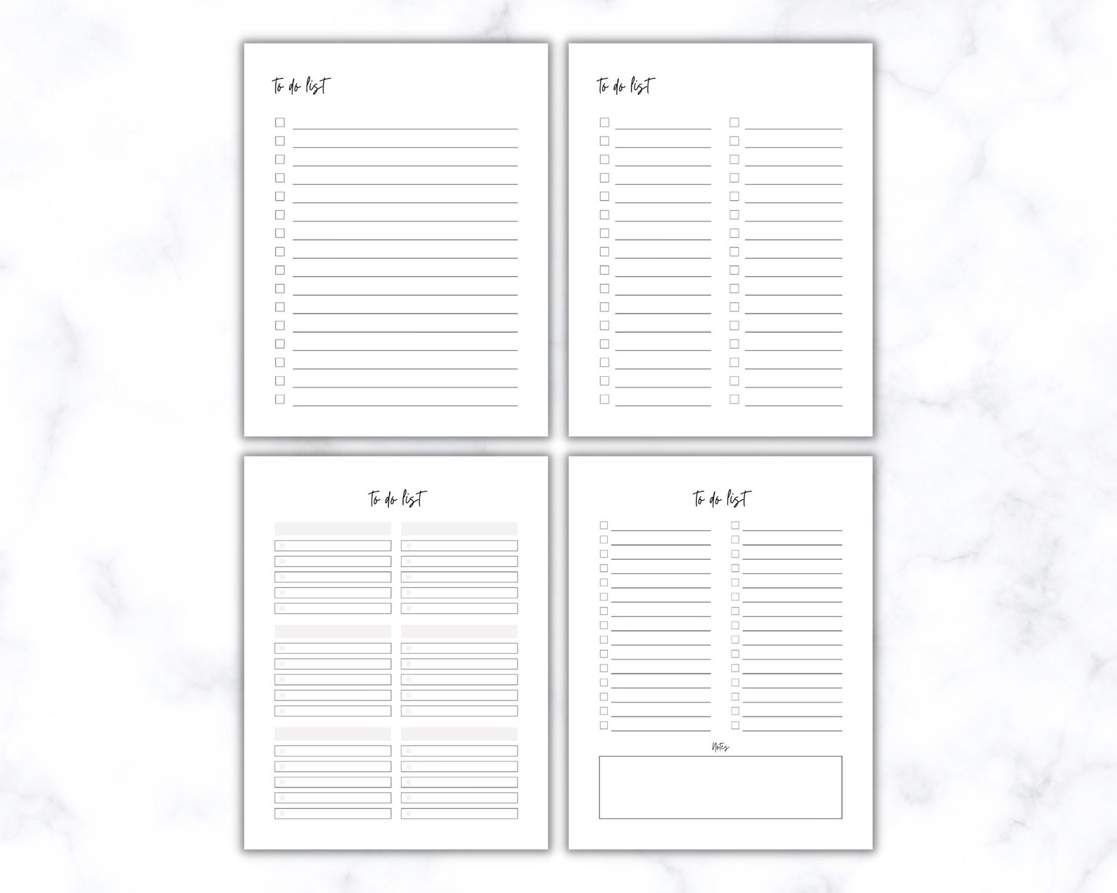 To Do List Bundle to Do List Printable to Do List Digital to Do List ...