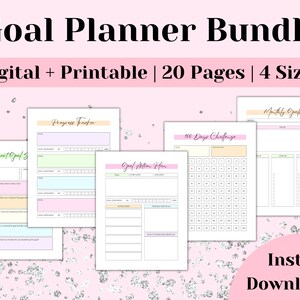 Goal Planner Printable Digital Goal Planner Kit 2024 Goals 2024 Goal ...