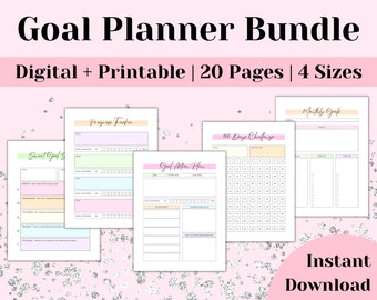 1 Page Life Goals Planner Goal Planner Digital Goal PDF Goal Setting ...