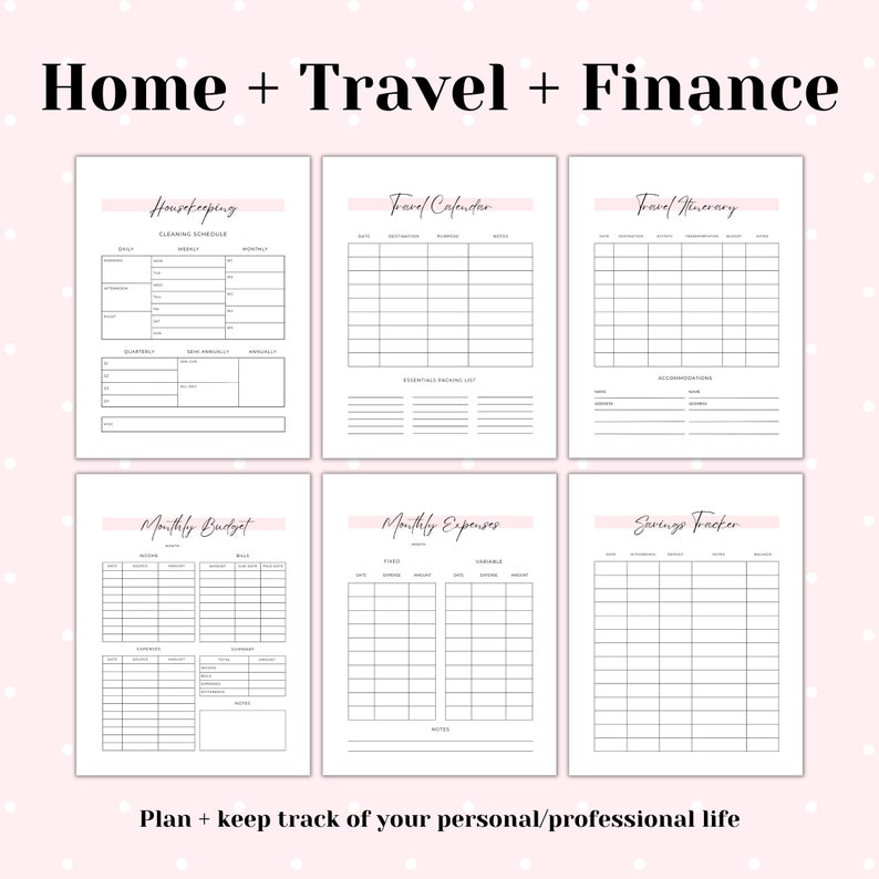 2025 Pink Planner Pink 2025 Digital Planner 2025 Planner Bundle Dated ...