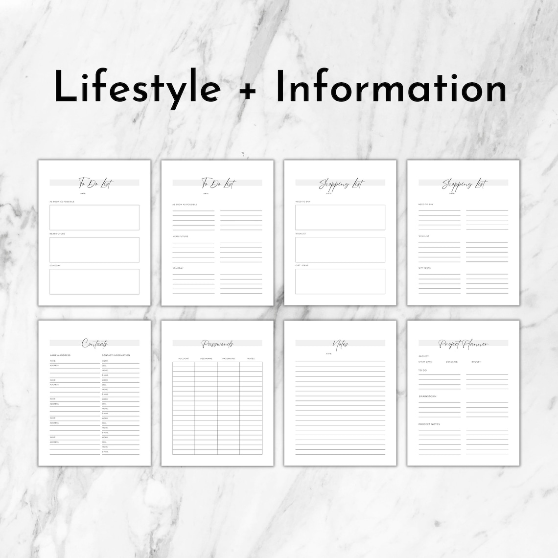 Life Planner 2025 Planner 2025 Digital Planner 2025 Planner Bundle ...