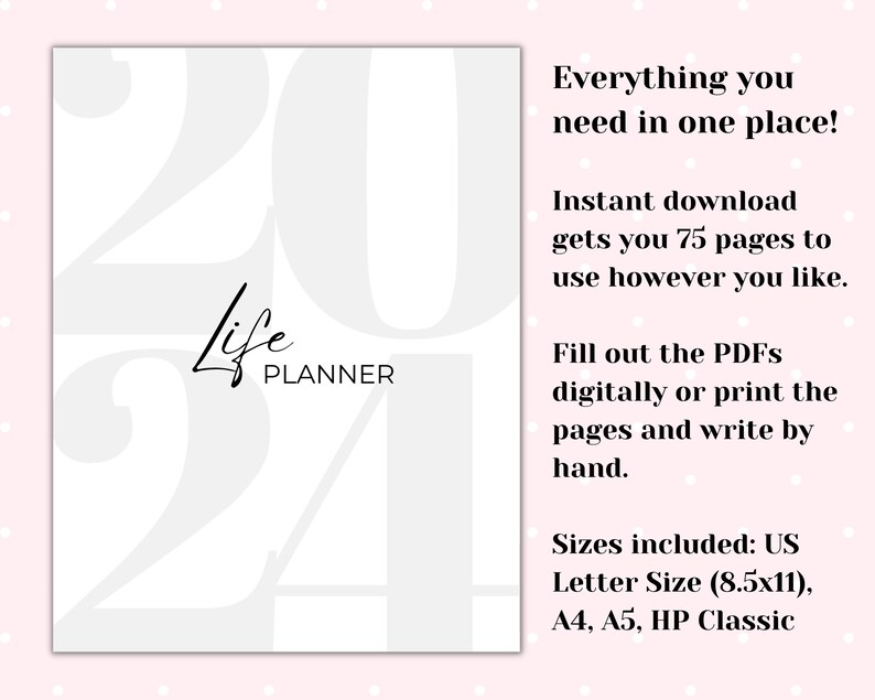 2024 Planner 2024 Digital Planner 2024 Planner Bundle Dated - Etsy Canada