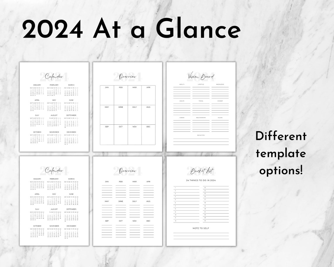 Life Planner 2024 Planner 2024 Digital Planner 2024 Planner Bundle ...