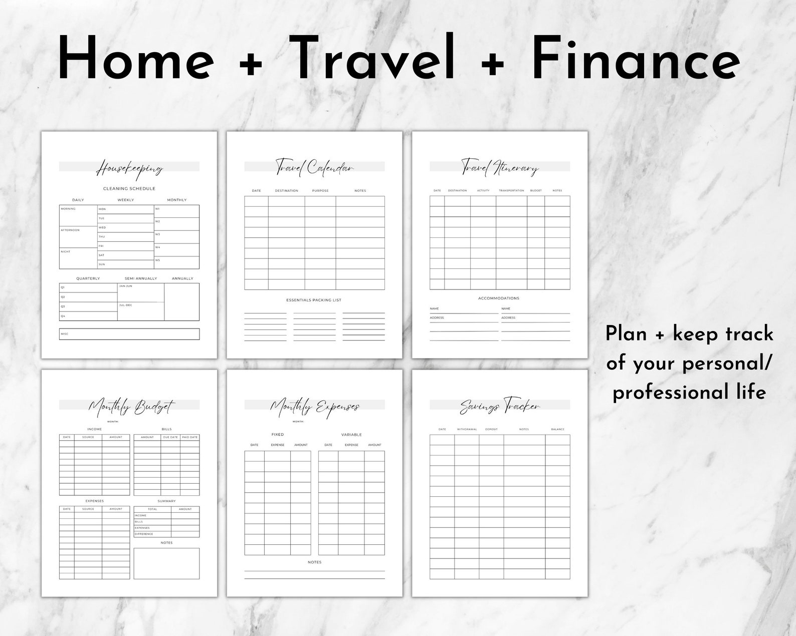 Life Planner 2024 Planner 2024 Digital Planner 2024 Planner Bundle ...