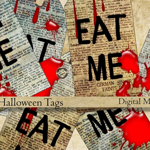 Eat Me Tags - Etsy