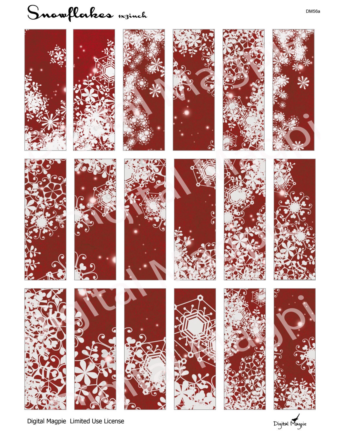 Christmas Microscope Slides - Printable Download - Digital Collage ...
