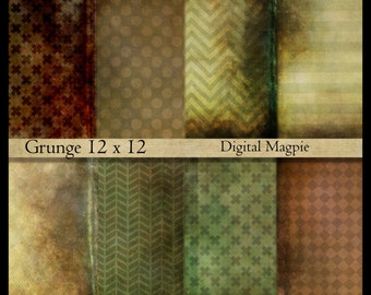 Digital Paper Pack Shabby Vintage Dark Grungy Background | Etsy