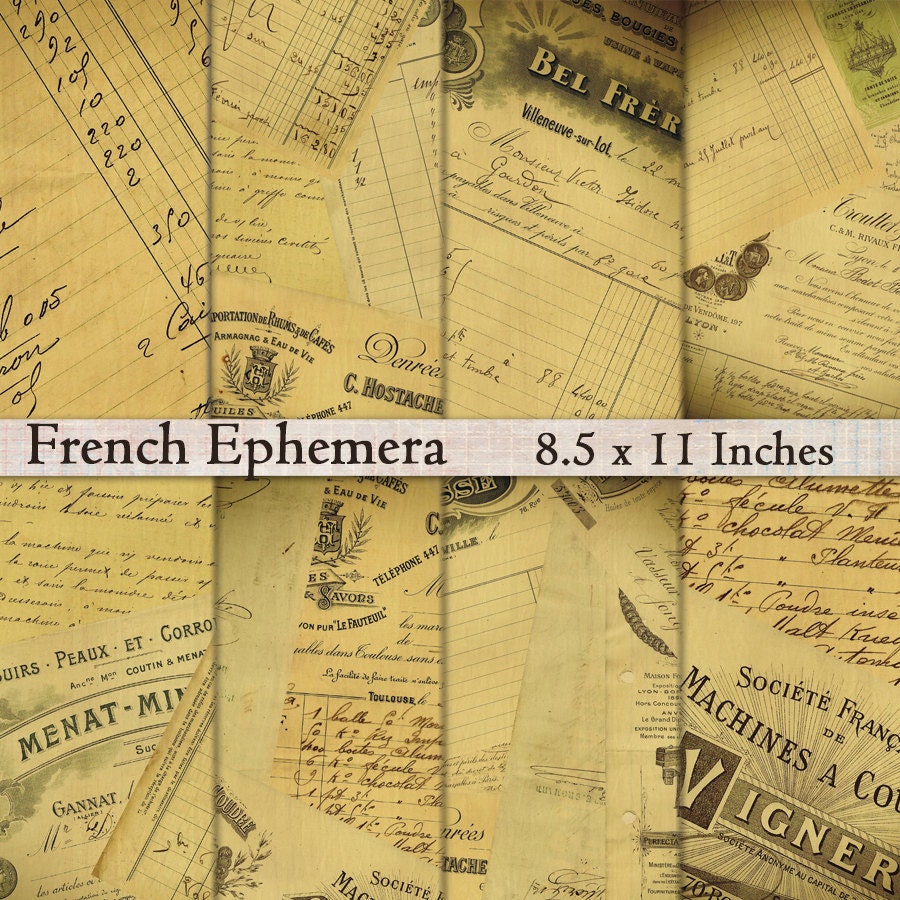 French Scrapbook Background