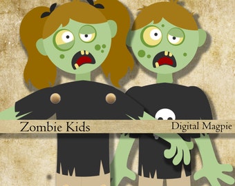 Zombie Apocoplyse Printable Template Paper Doll - Etsy