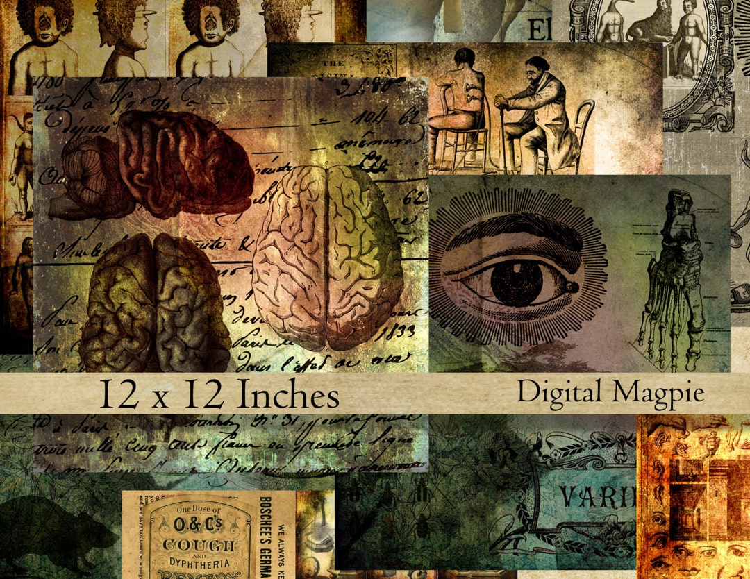 Weird Halloween Digital Paper Pack Instant Download 12 X 12 Digital ...