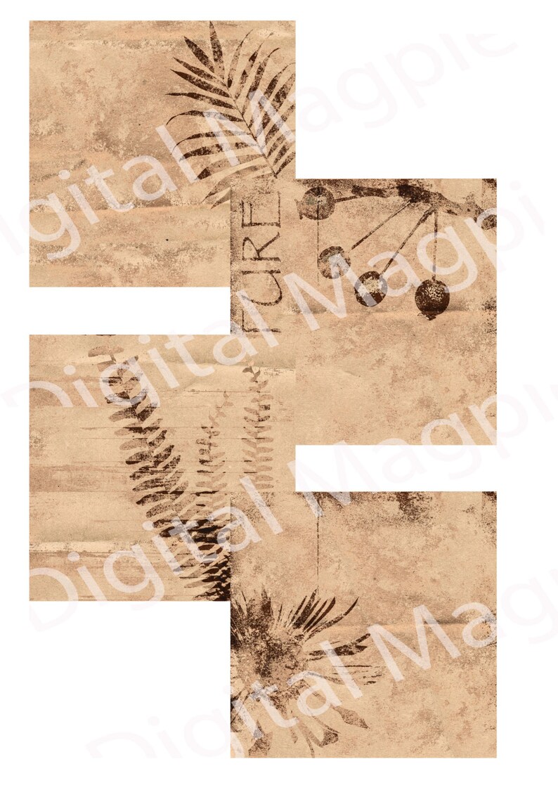 Digital Paper Pack Scrapbook Paper 12 X 12 Digital Collage Sheet ...