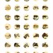 1 Inch Circles Vintage Wild Animals Digital Collage Sheet Pendant ...