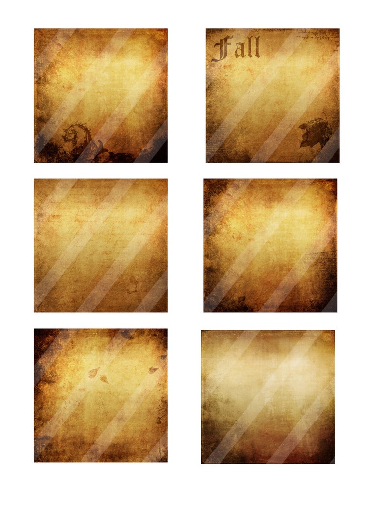 12 X 12 Digital Scrapbook Paper Pack Autumn Fall Gold Instant - Etsy