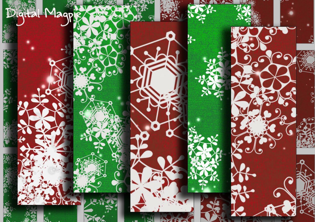 Christmas Microscope Slides - Printable Download - Digital Collage ...