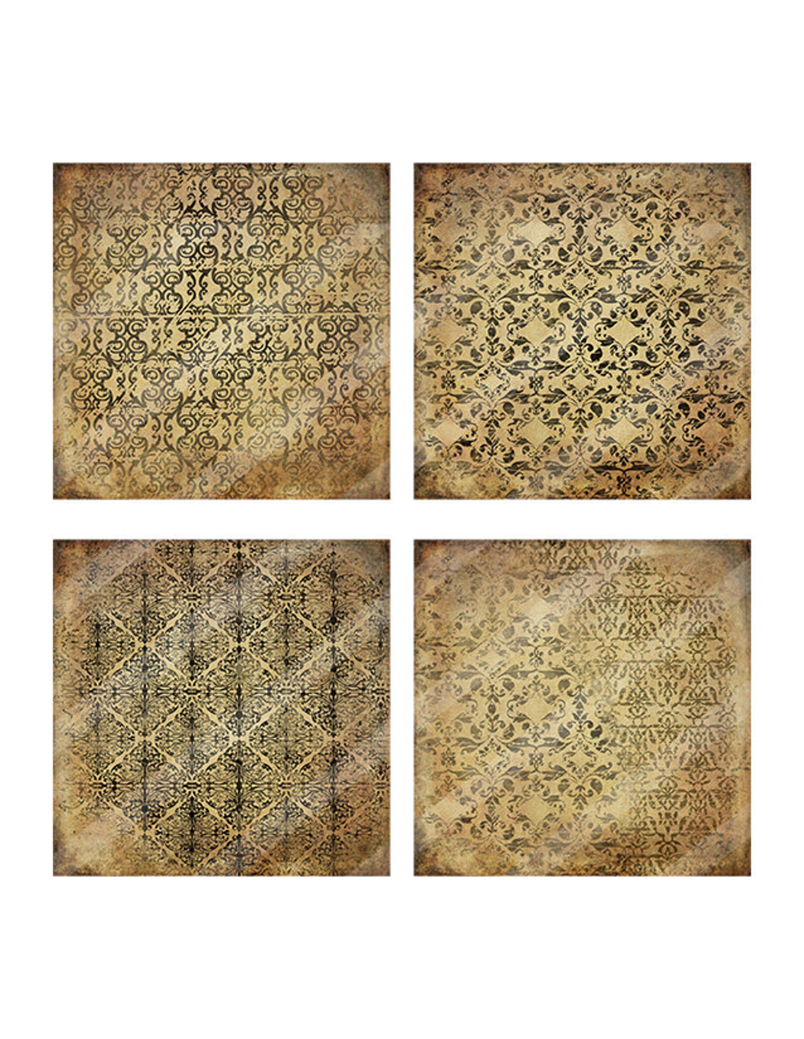 Digital Paper Pack Shabby Vintage Dark Grungy Background Printable ...