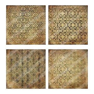 Digital Paper Pack Shabby Vintage Dark Grungy Background Printable ...