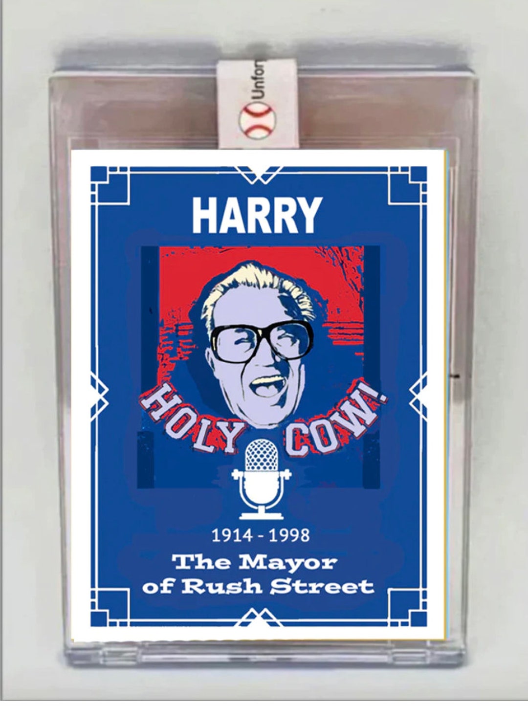Harry Caray Card, Chicago Cubs, Cubs Fan, Cubs Card BC Harry-black - Etsy
