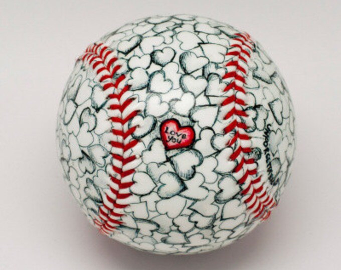 I Love You Baseball, Gift Baseball, Baseball Fan, Baseball Lover ...