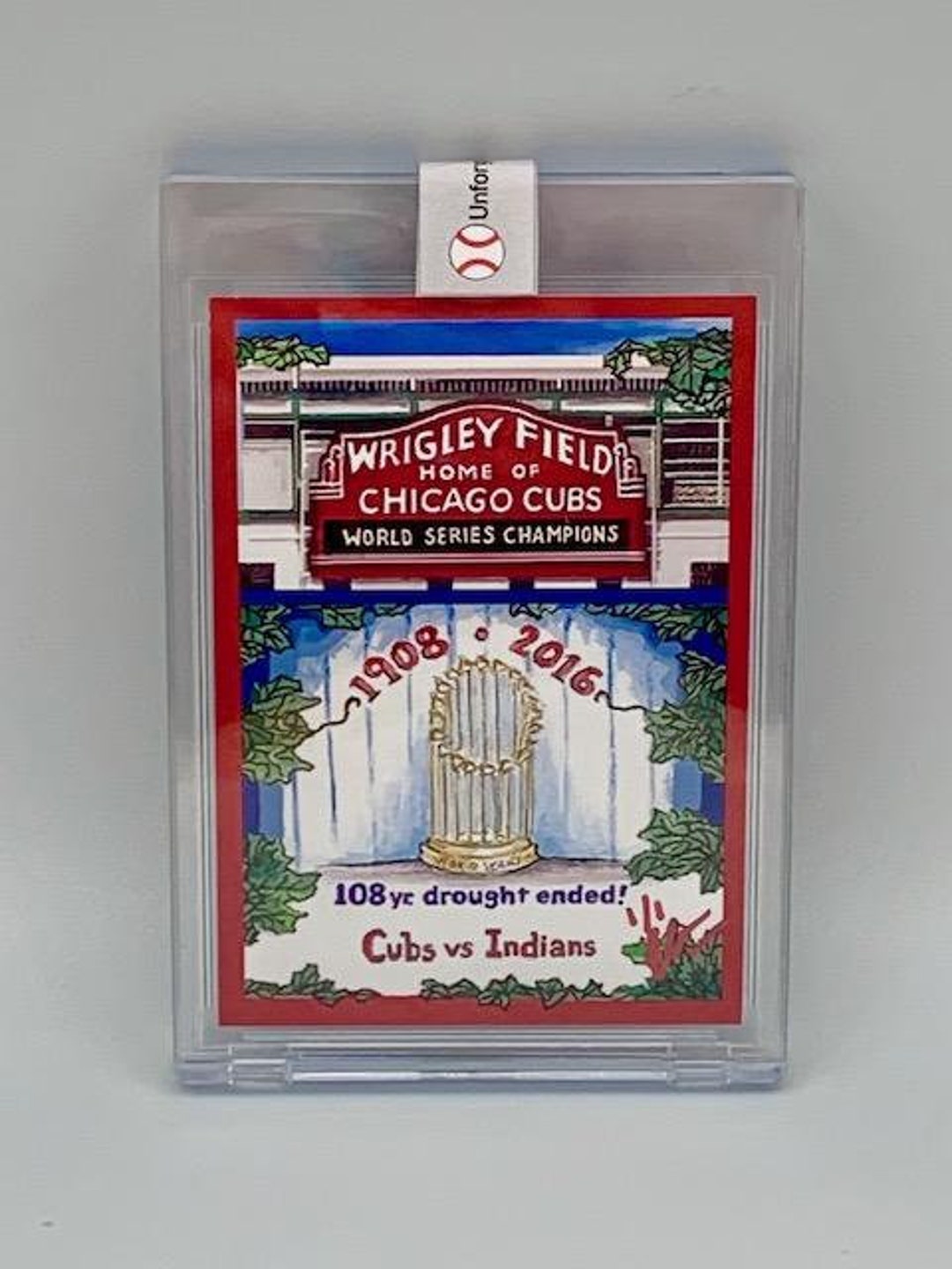 Chicago Cubs Baseball Card, World Series, Cubs Fan, Cubs Card BC 01WS ...