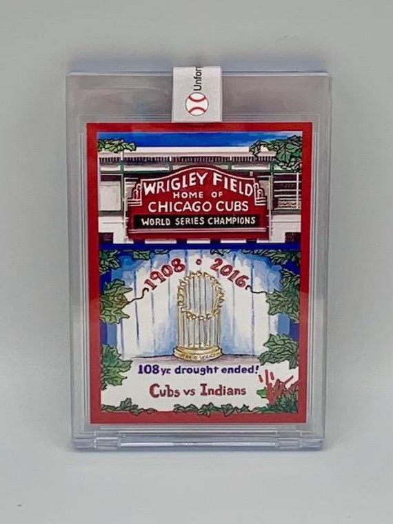 Chicago Cubs Baseball Card World Series Cubs Fan Cubs Card | Etsy