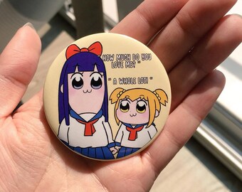 Anime button | Etsy