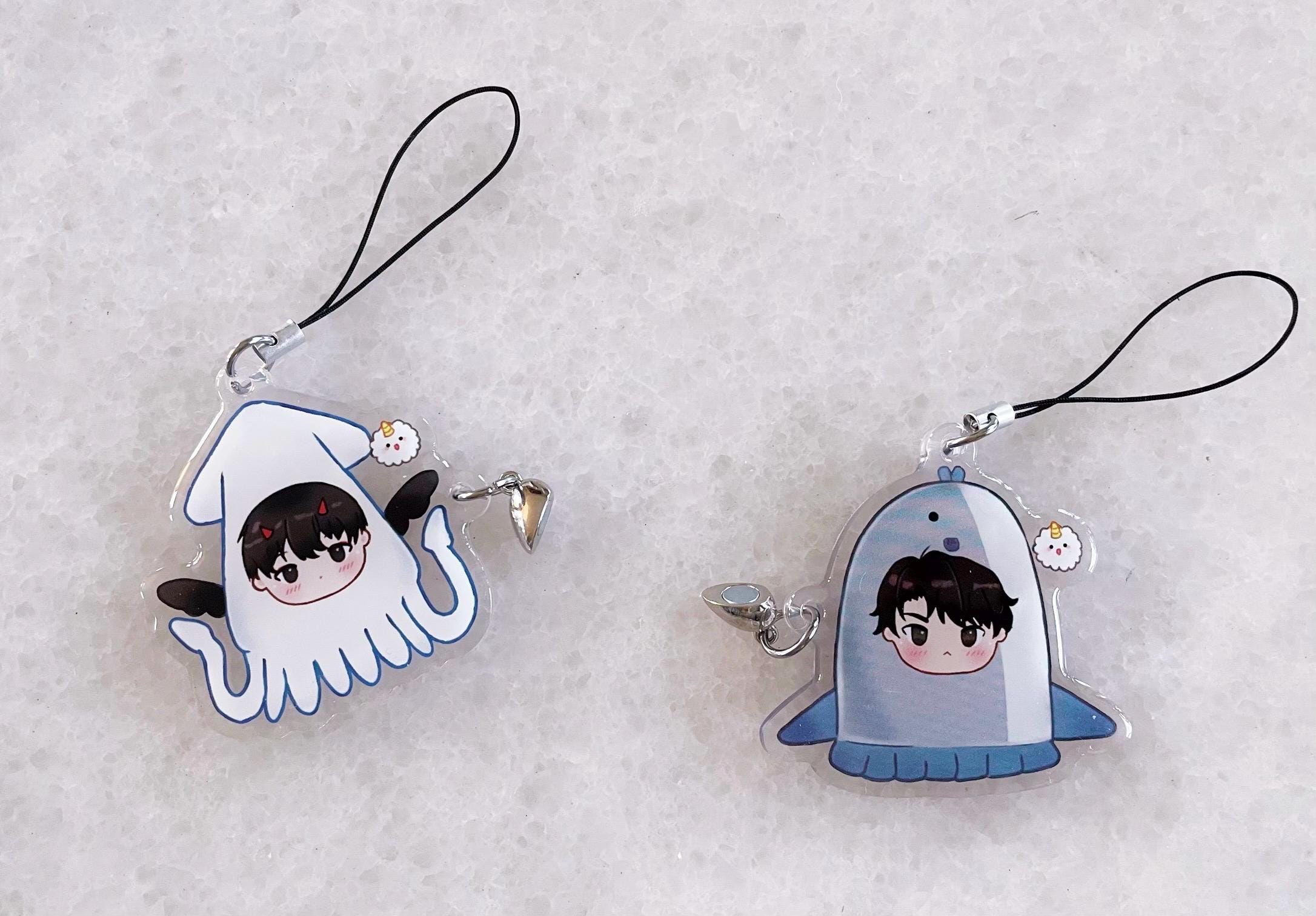 ORV Squid Kdj & Sunfish Yjh Connecting Phonecharm SET - Etsy