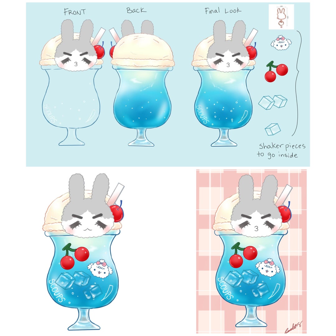 SVT Scoups Ramune Float Shaker Keychain Set preorder - Etsy