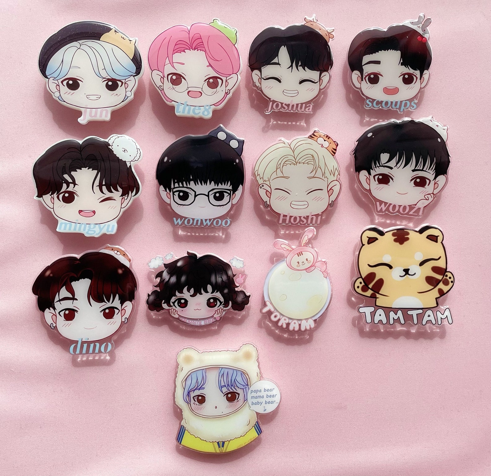 SVT Member Grips (animal) - Etsy