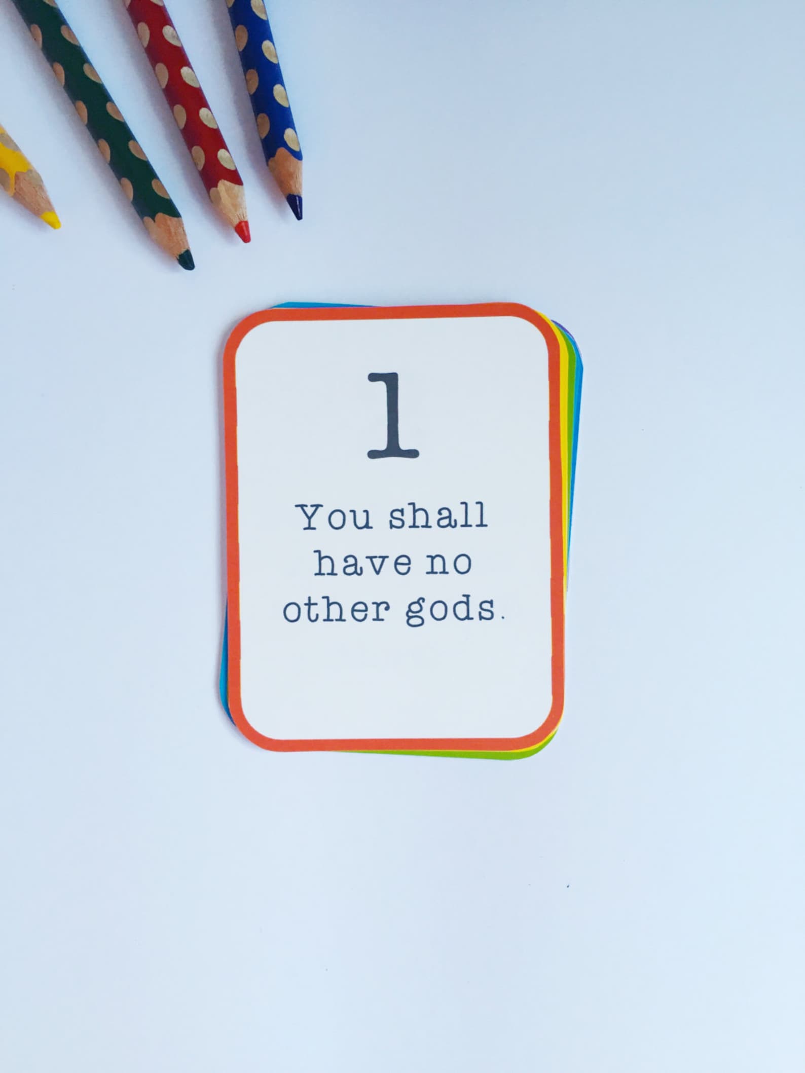 10 Commandments Flashcard Set - Printable PDF - Etsy