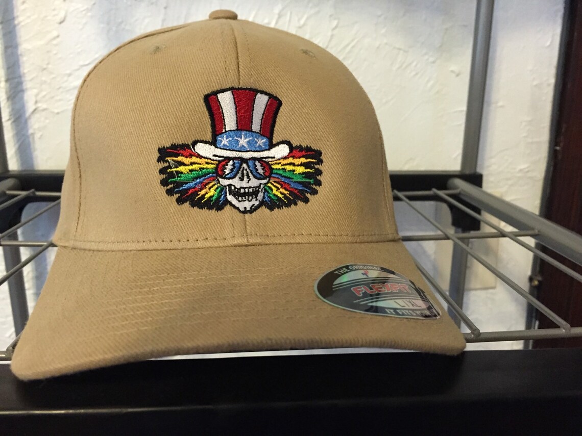 Grateful Dead Uncle Sam Embroided Fitted Hat - Etsy