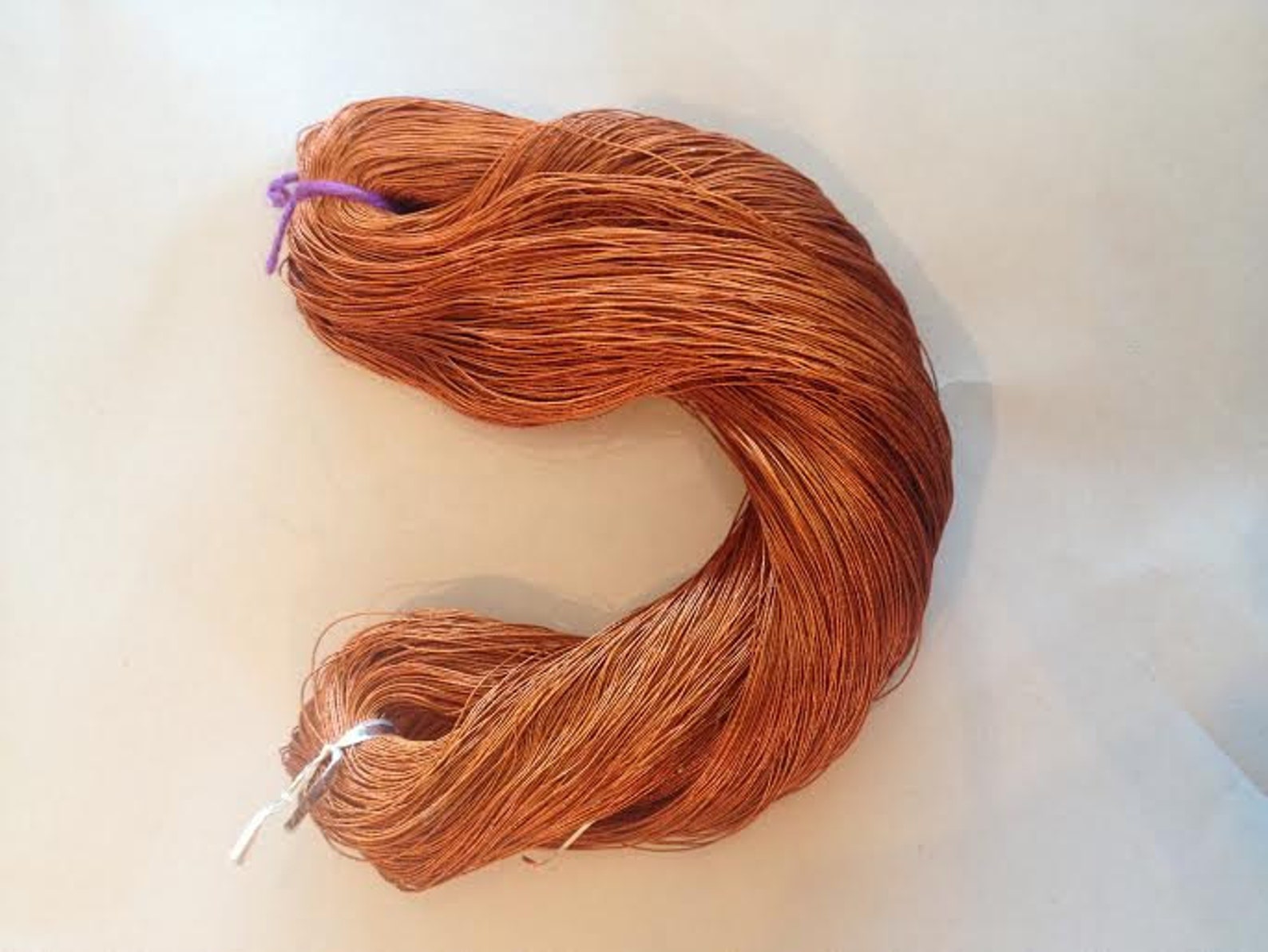 Japanese Vintage 24k Russet Gold Wrapped Around Silk Thread - Etsy