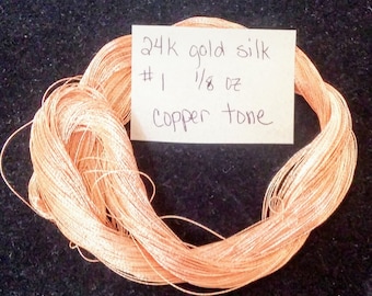 Vintage 24k Soft Gold Thread 1/8 Oz (early 1920's) - Etsy