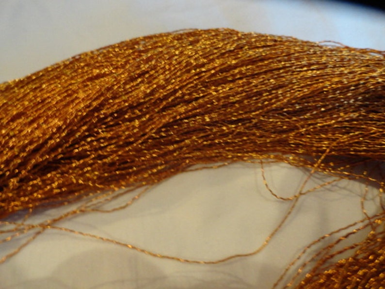 Copper Sparkle Rare Metal and Silk Thread - Etsy