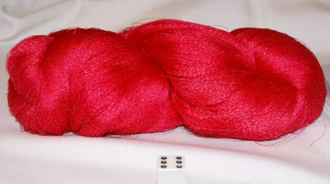 Metallic Cherry Red Hand Dyed Japanese Silk Thread-circa 1930's - Etsy