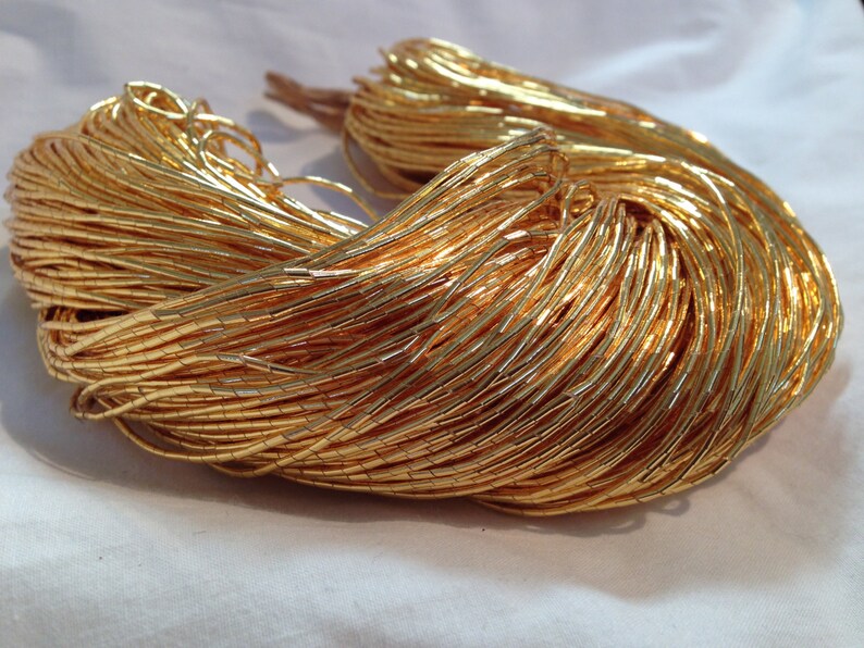 Vintage 24k Gold Couching Thread Wrapped Around Silk Early 1920's - Etsy