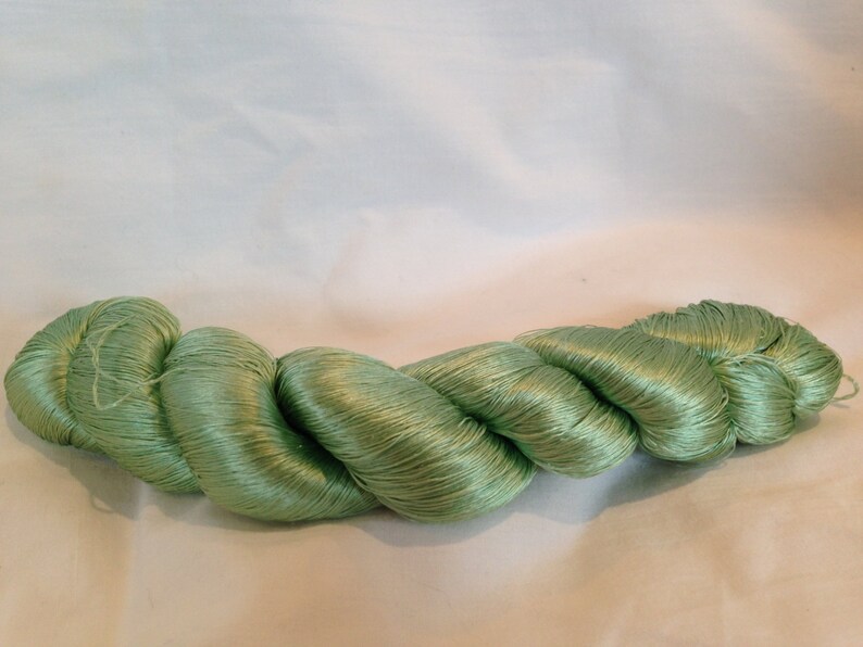Shades of Green Vintage Japanese Silk Thread With Natural Dyes (size 3 ...