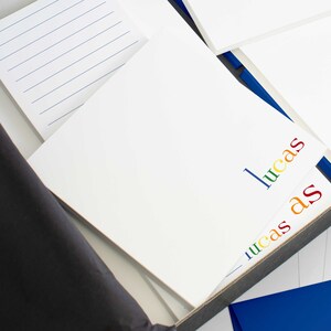 Kid's Notecards & Pads Stationery Kits, Custom Children's Letter ...