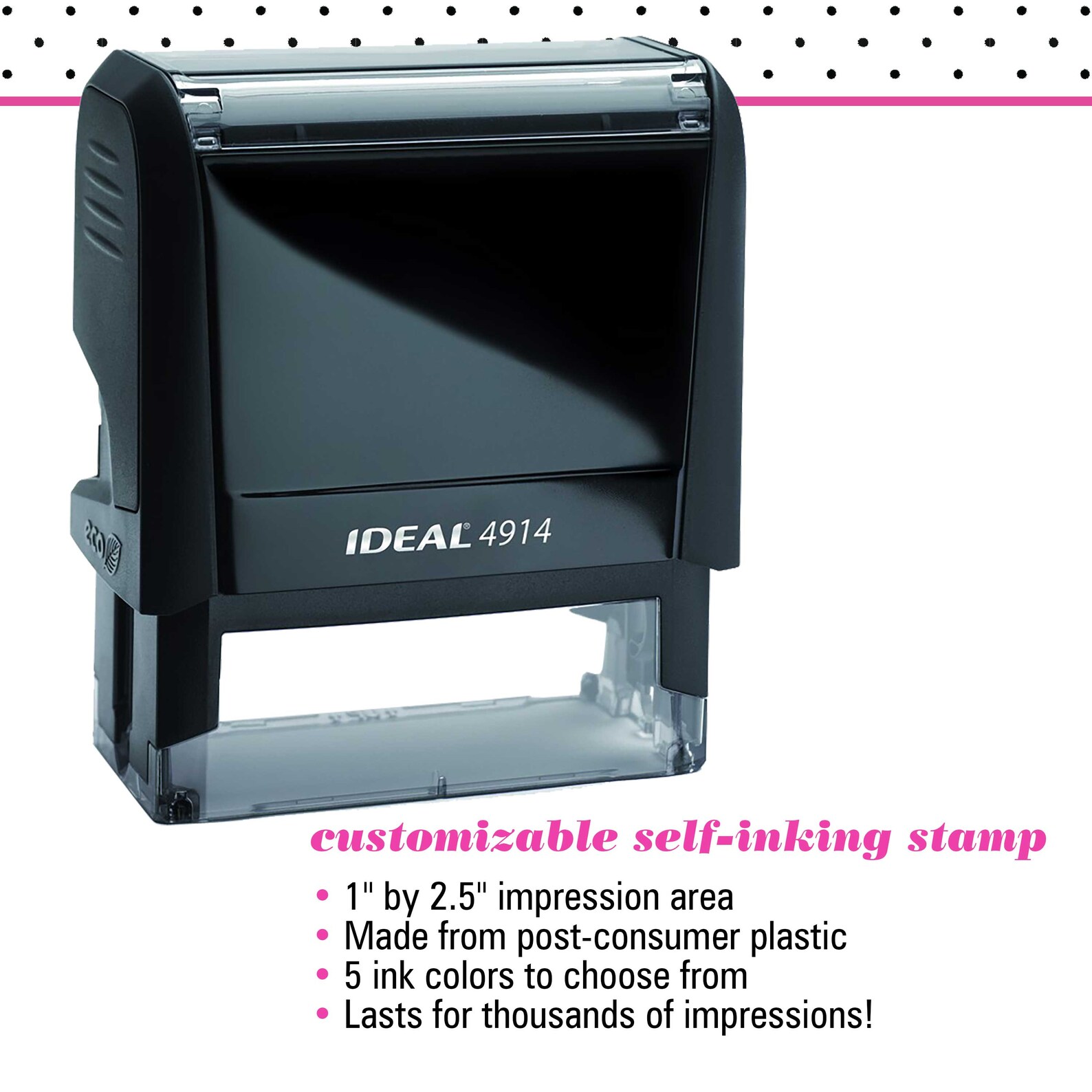 Self Inking Return Address Stamps Customized With Large Name - Etsy