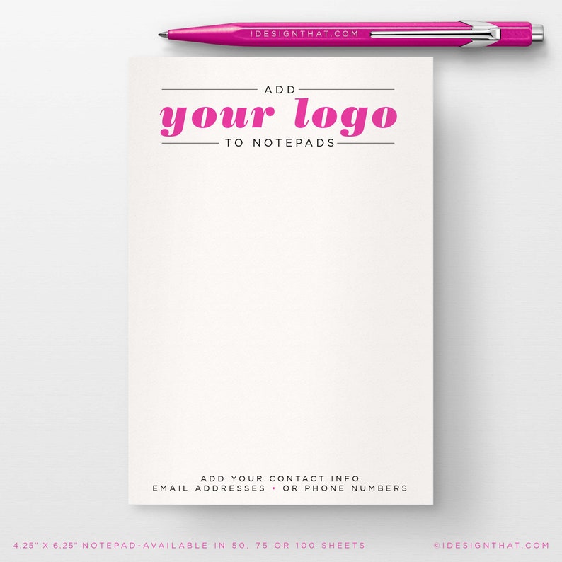 Custom Business Notepads – Company Branding Pads & Office Stationary ...