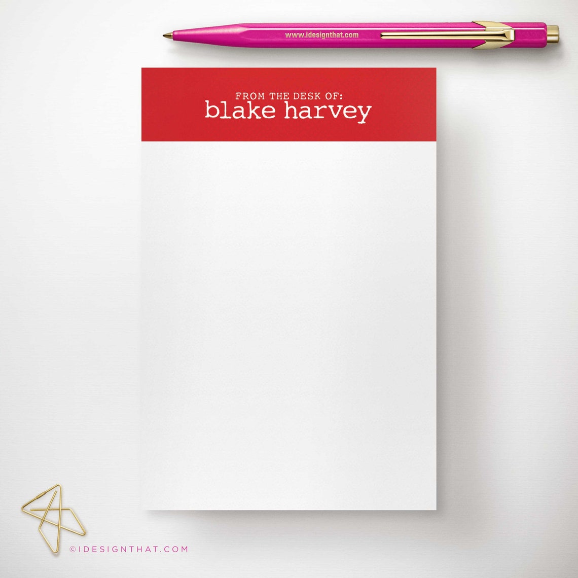 From the Desk Of Notepad Personalized as a To Do List or Memo | Etsy