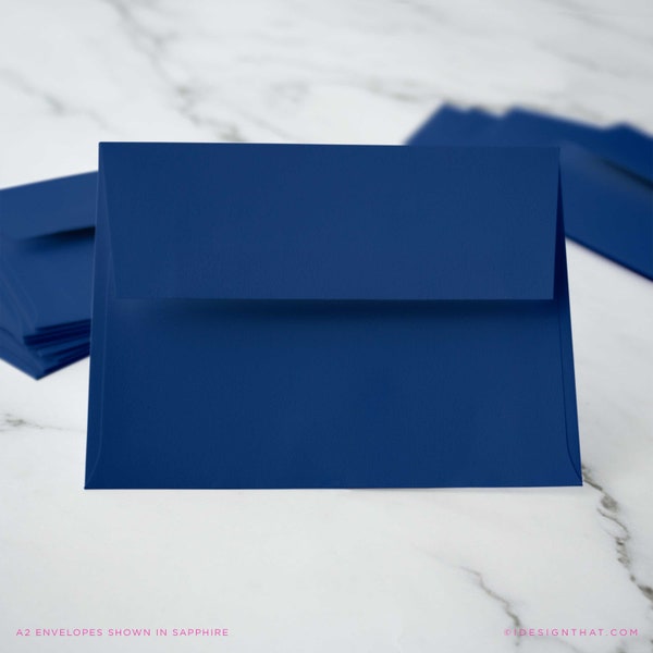 Royal Blue Envelopes - Etsy