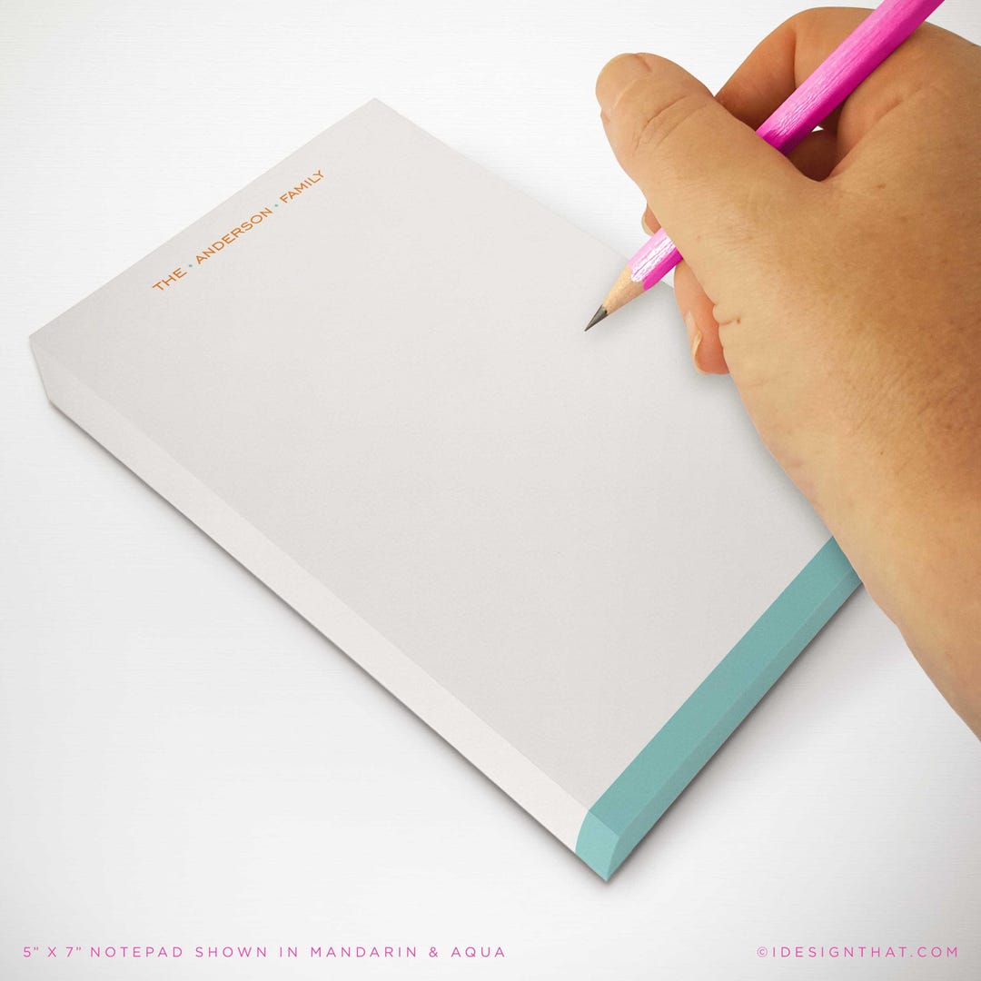 Custom to Do List Notepad - Personalized Stationary, Memo Pad | MODERN ...