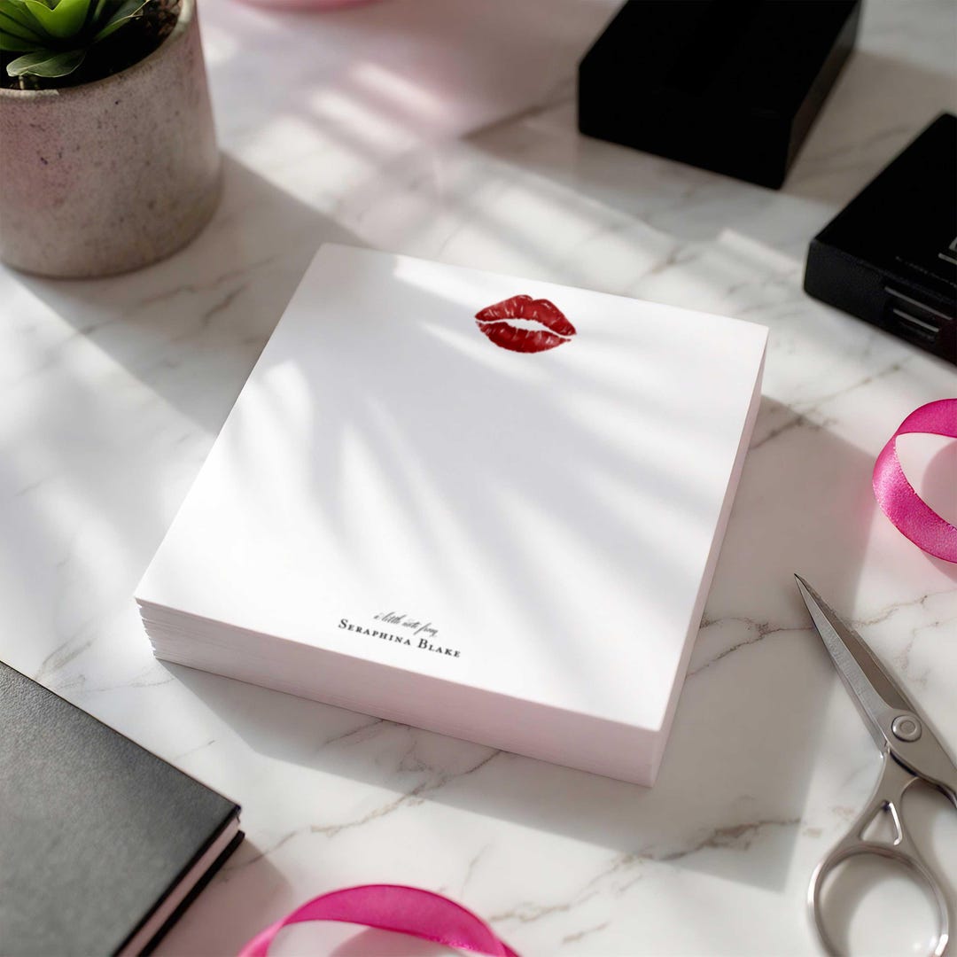 Personalized Square Notepad – 1st Paper Anniversary Gifts for Her ...
