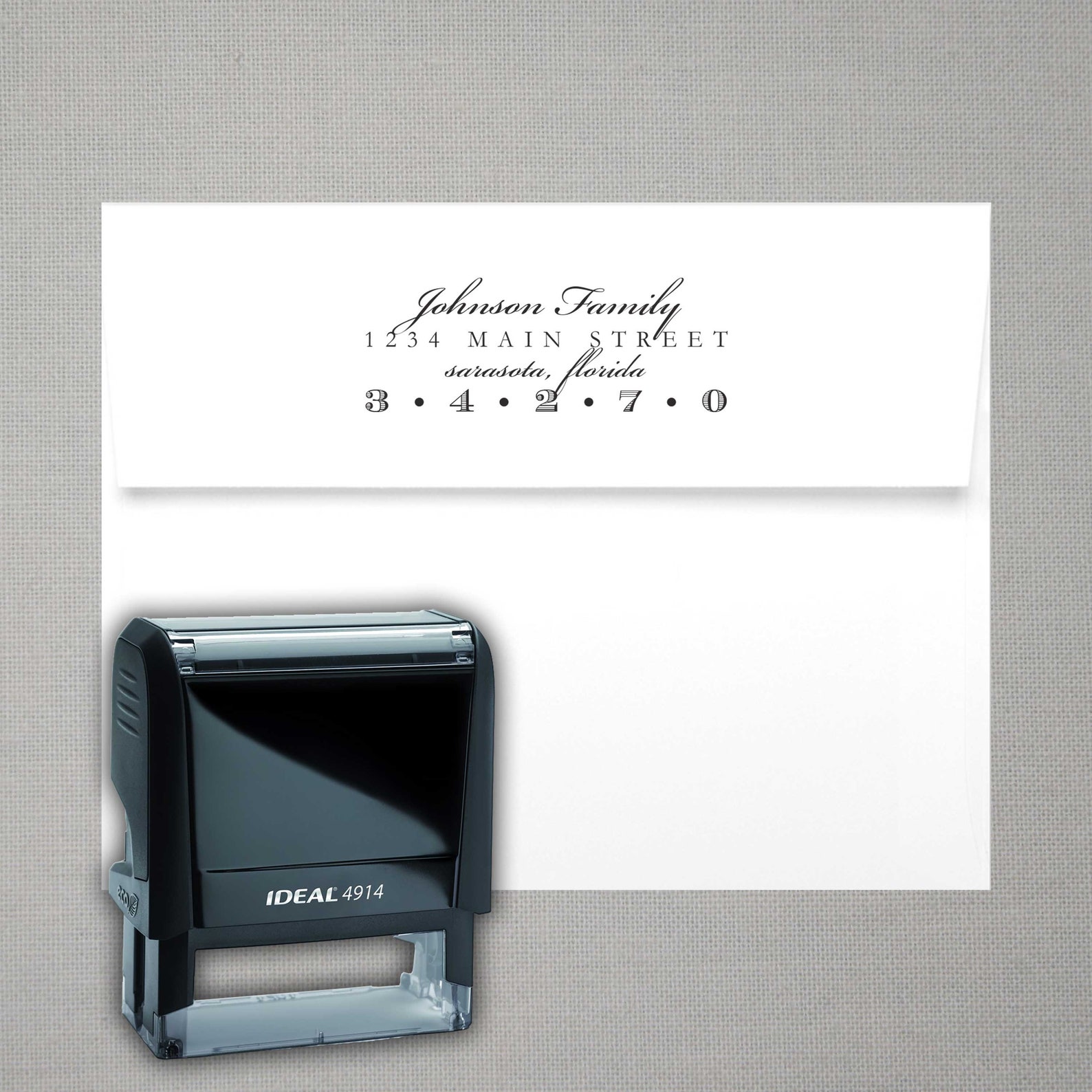 Personalized Self Inking Return Address Stamps Custom Rubber - Etsy