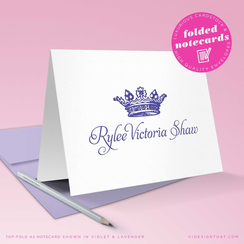 Personalized Thank You Cards for Pageant Queens Stationary - Etsy