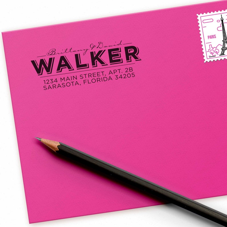 Self Inking Return Address Stamps Customized With Large Name - Etsy