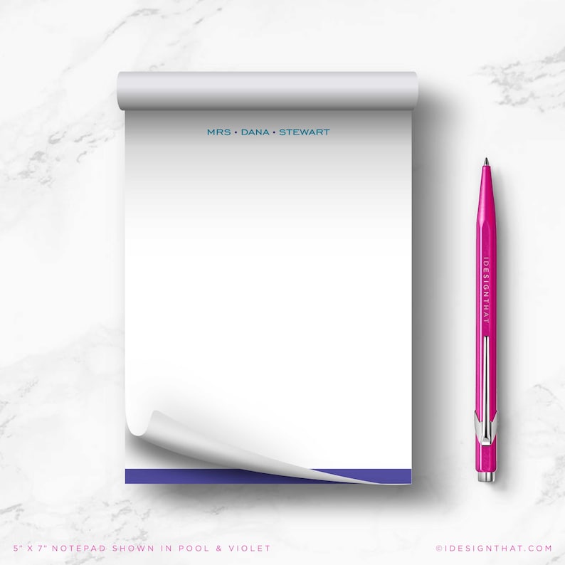 Custom Notepad Personalized as a Gift for a Friend Colorful | Etsy