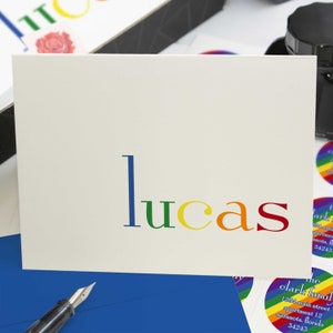 Kid's Notecards & Pads Stationery Kits, Custom Children's Letter ...